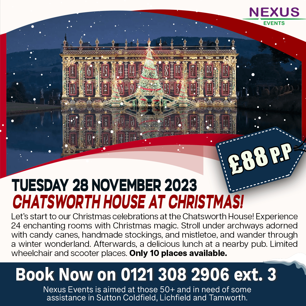 PREMIUM EVENT: Chatsworth House at Christmas! - Nexus Care Services